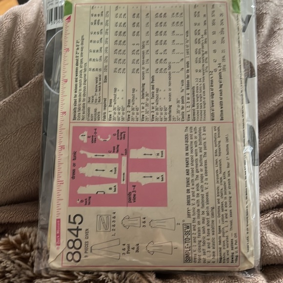 Simplicity | Dresses | Vintage Sewing Pattern Simplicity 8845 Size 6 12 ...